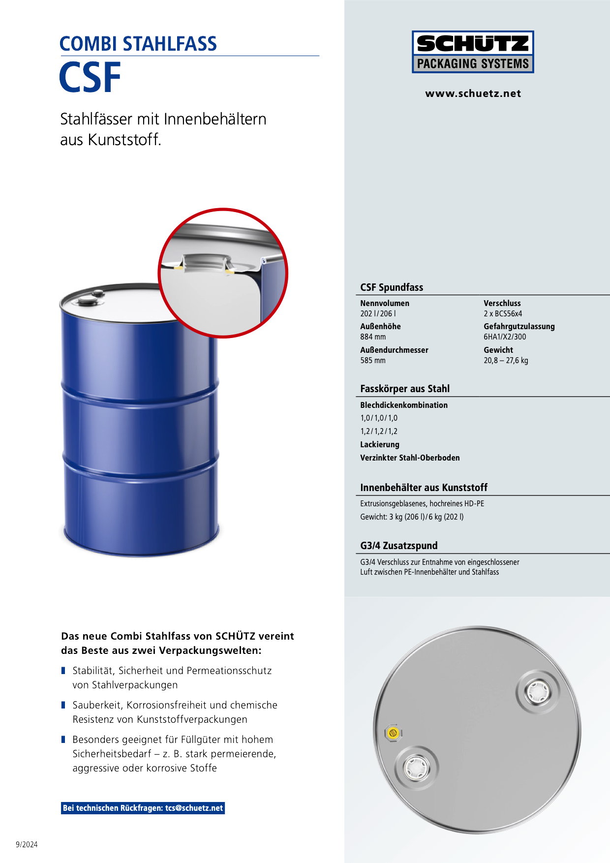 Produkt-Datenblätter | PACKAGING SYSTEMS