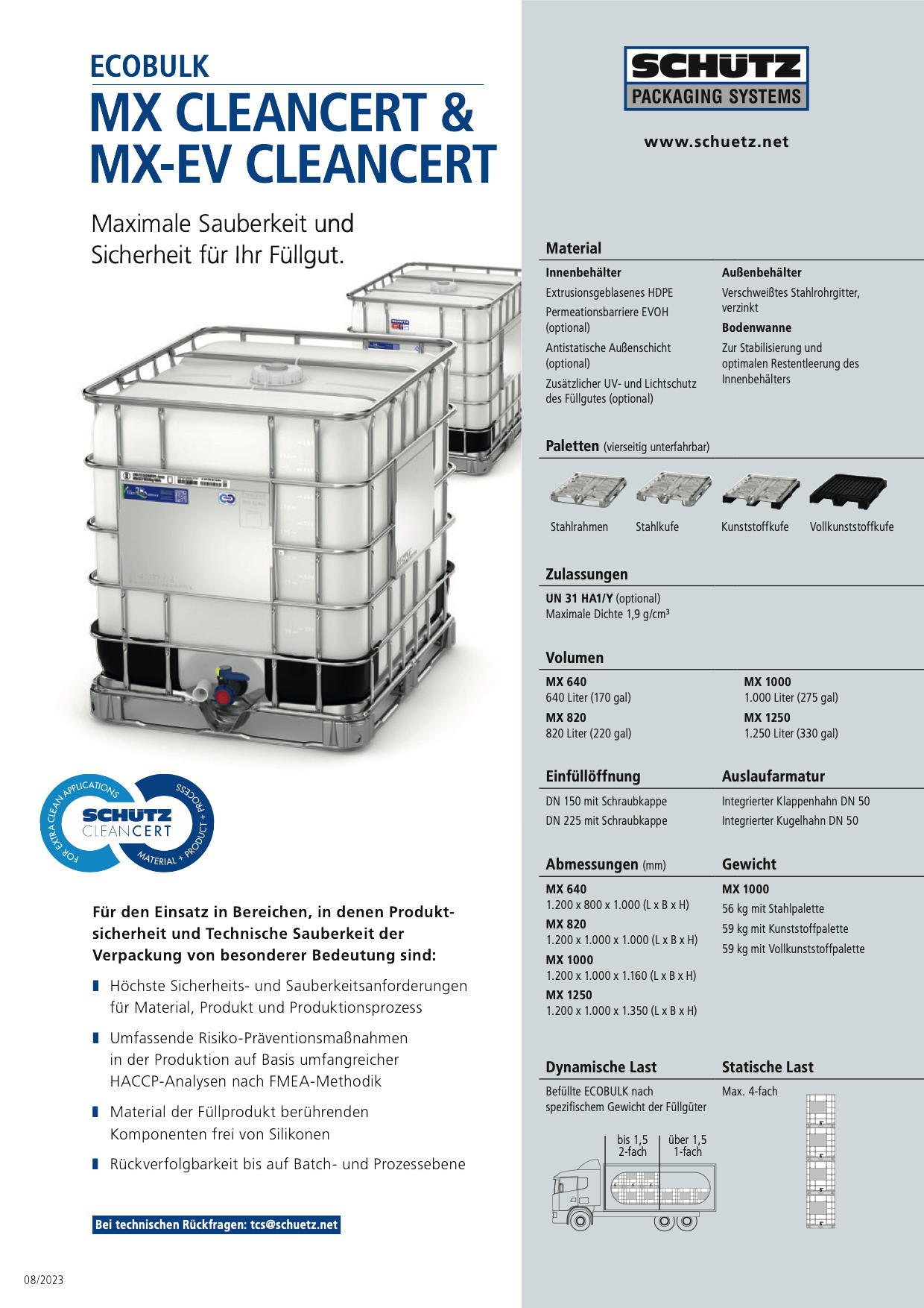 Produkt-Datenblätter | PACKAGING SYSTEMS