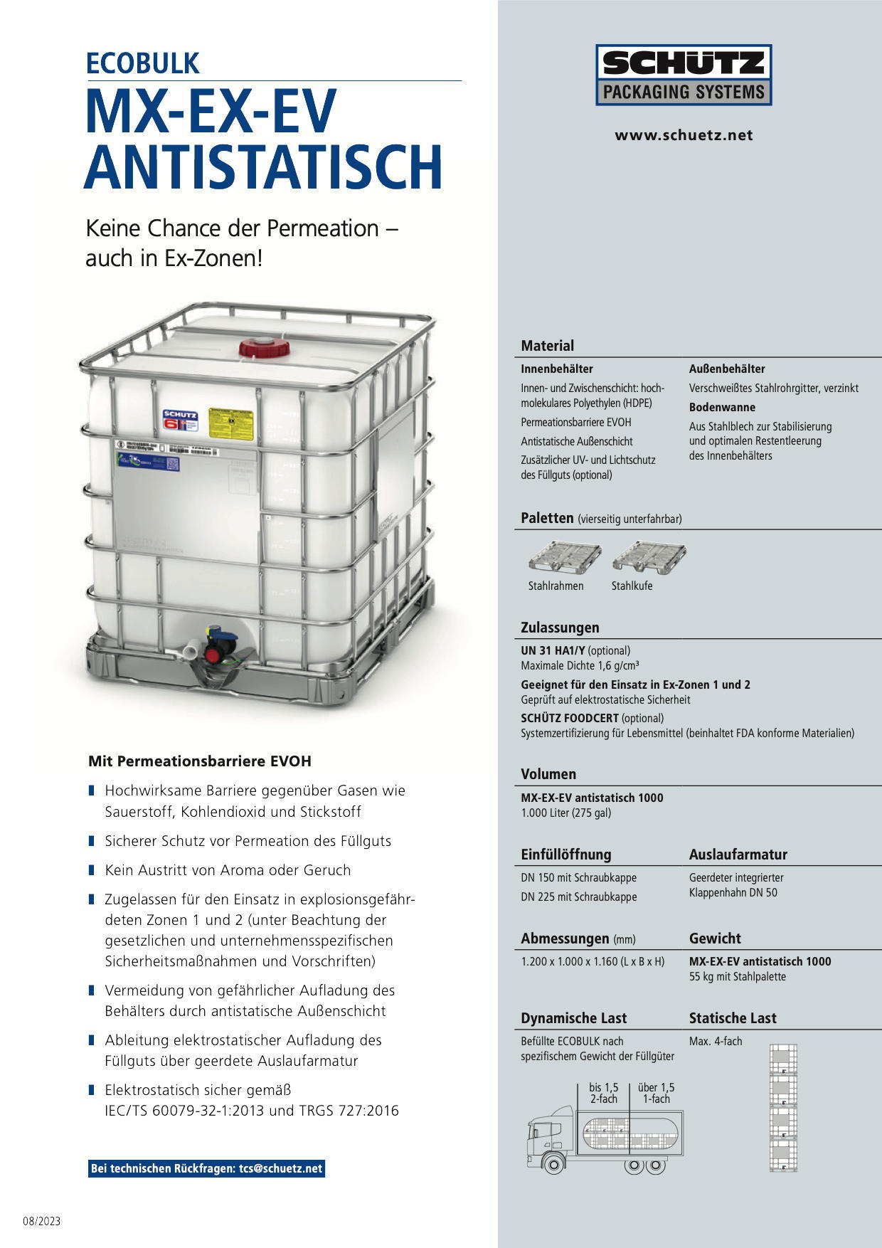 ECOBULK MX-EX-EV antistatisch | PACKAGING SYSTEMS